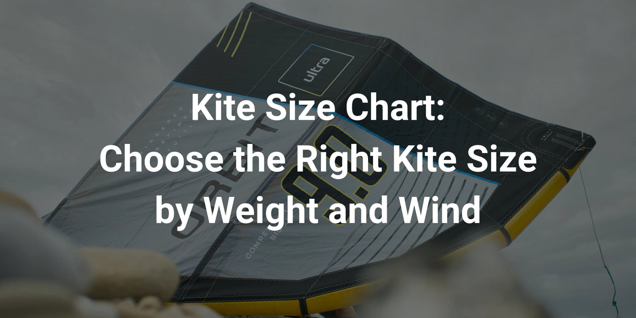 Kite Size Chart — Weight & Wind